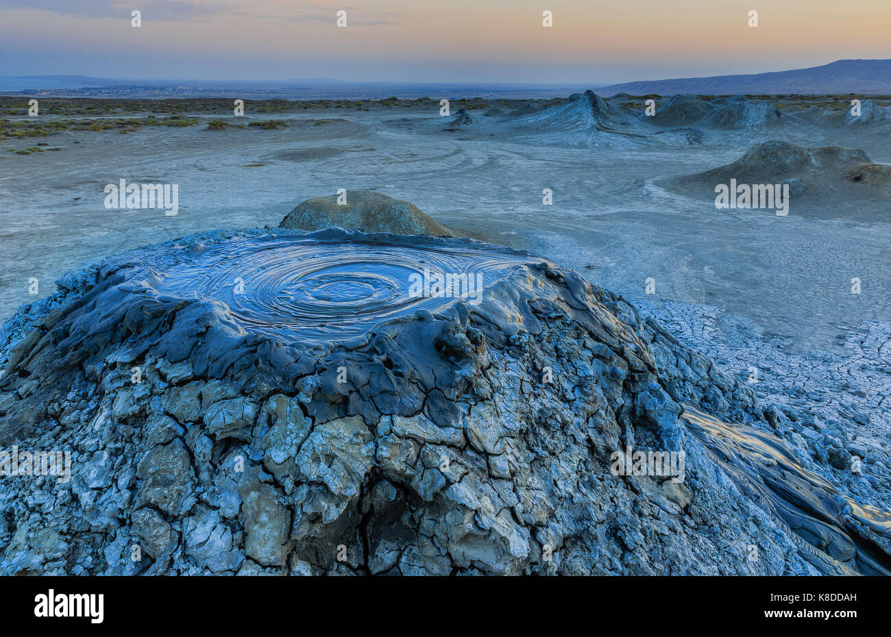 Mud volcanoes in Gobustan.Azerbaijan Stock Photo - Alamy
