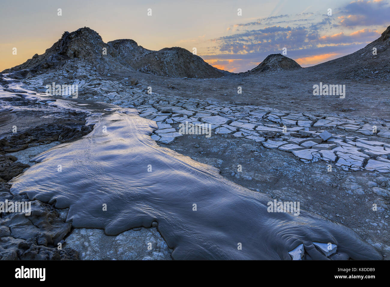 Mud volcanoes in Gobustan.Azerbaijan Stock Photo - Alamy