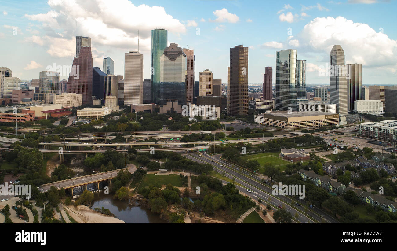 Aerial 4k shot city center hi-res stock photography and images - Alamy