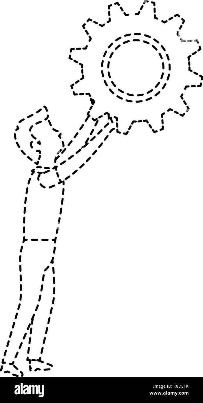 businessman with gear avatar character vector illustration design Stock ...