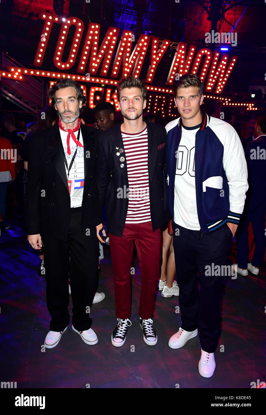 Richard Biedul (left) Toby Huntington-Whiteley and Jim Chapman during ...