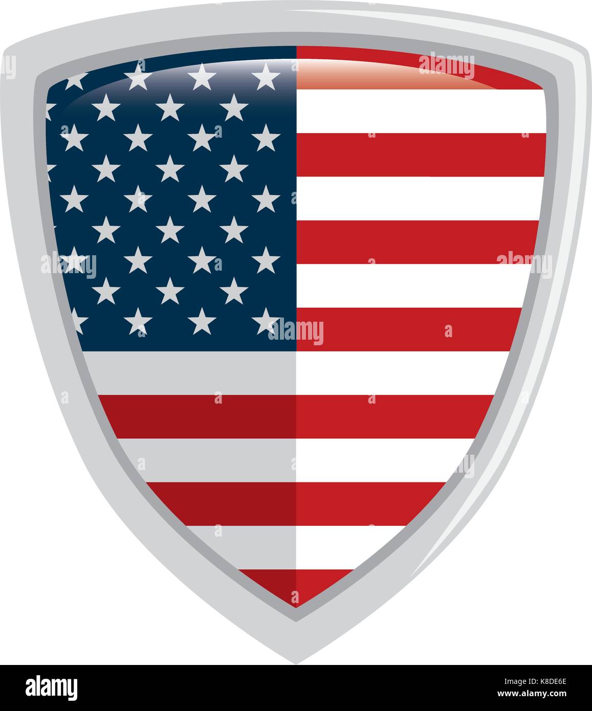 united states of america shield vector illustration design Stock Vector ...