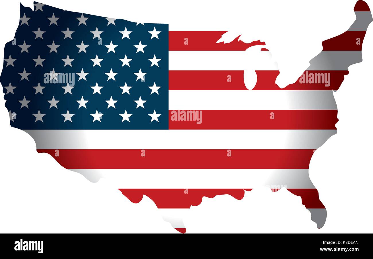 united states of america map vector illustration design Stock Vector ...
