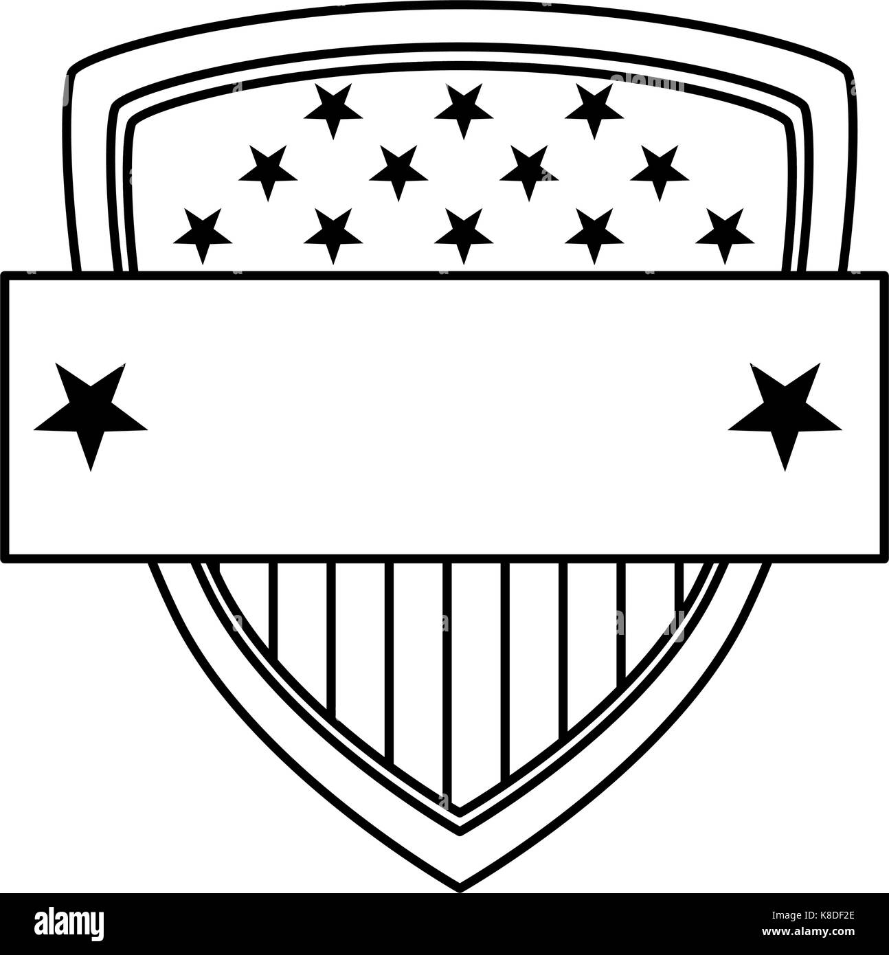 united states of america shield vector illustration design Stock Vector ...