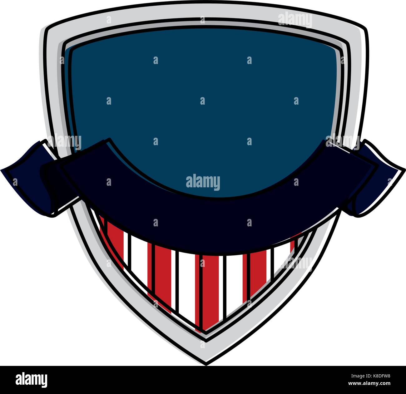 united states of america shield vector illustration design Stock Vector ...