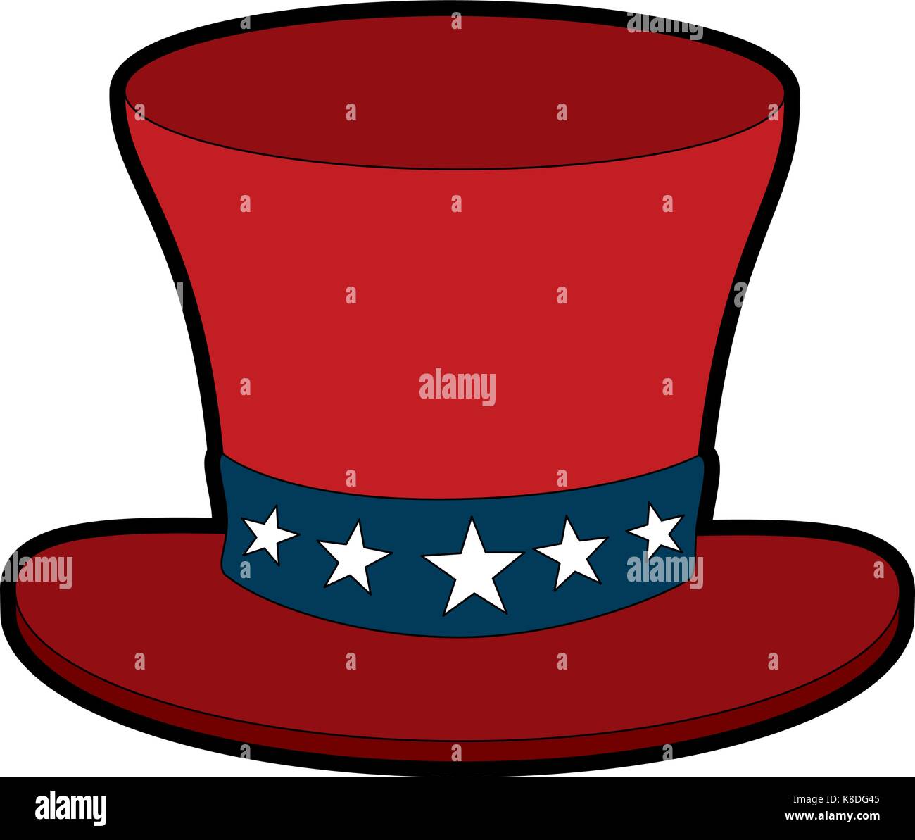 united states of america hat vector illustration design Stock Vector ...