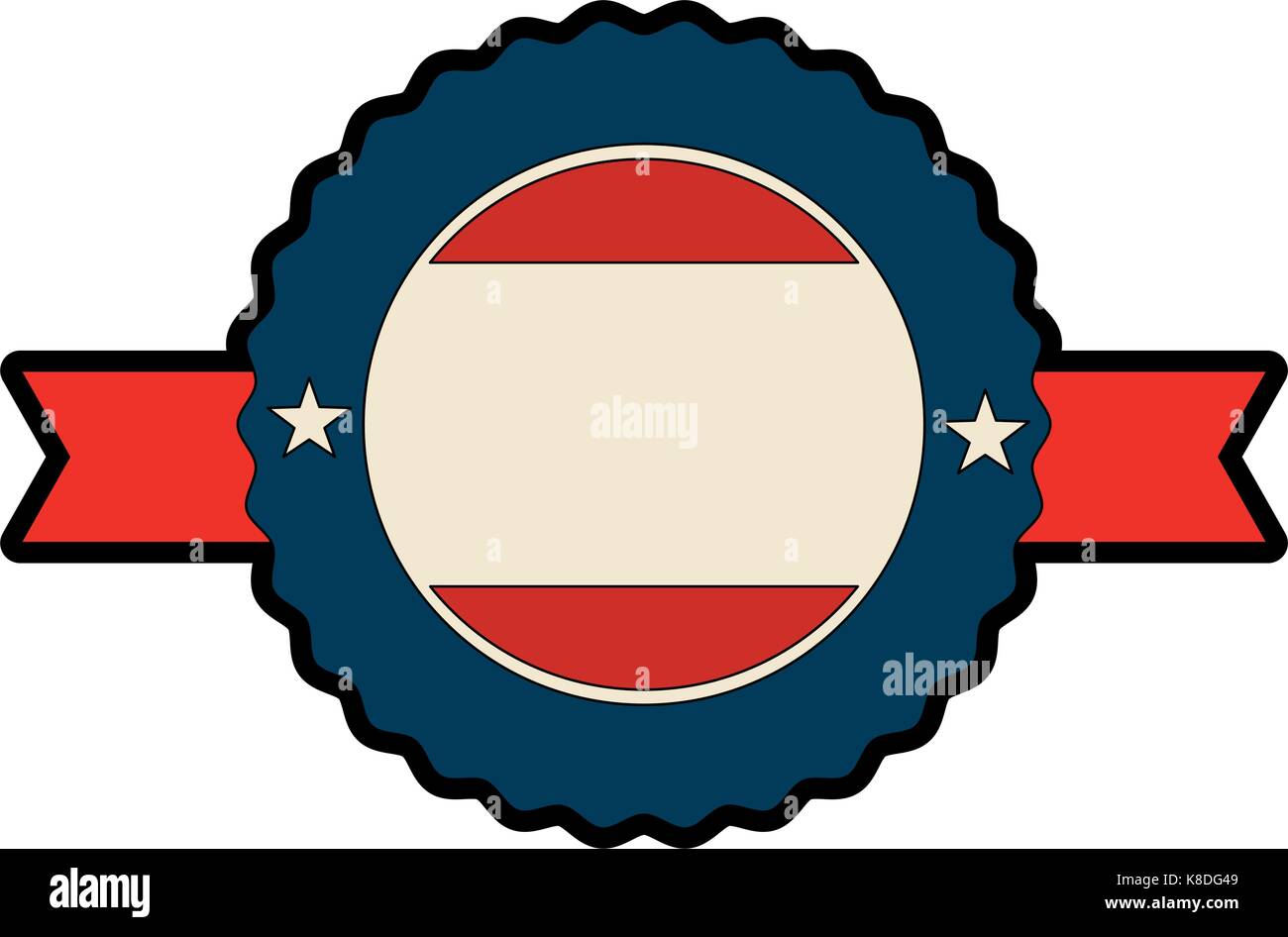 united states of america seal with ribbon vector illustration design ...