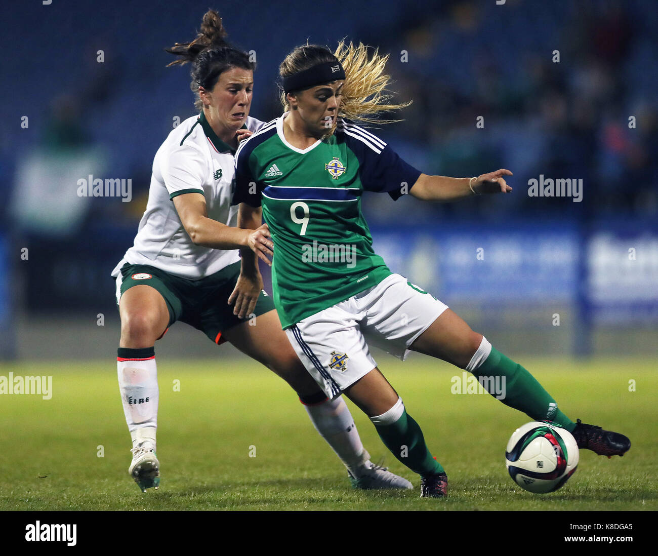 Northern Ireland's Simone Magill (right) and Republic of Ireland's ...