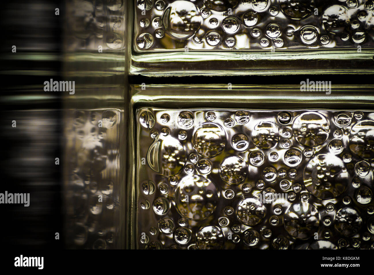 Transparent glass blocks close-up as an abstraction Stock Photo - Alamy
