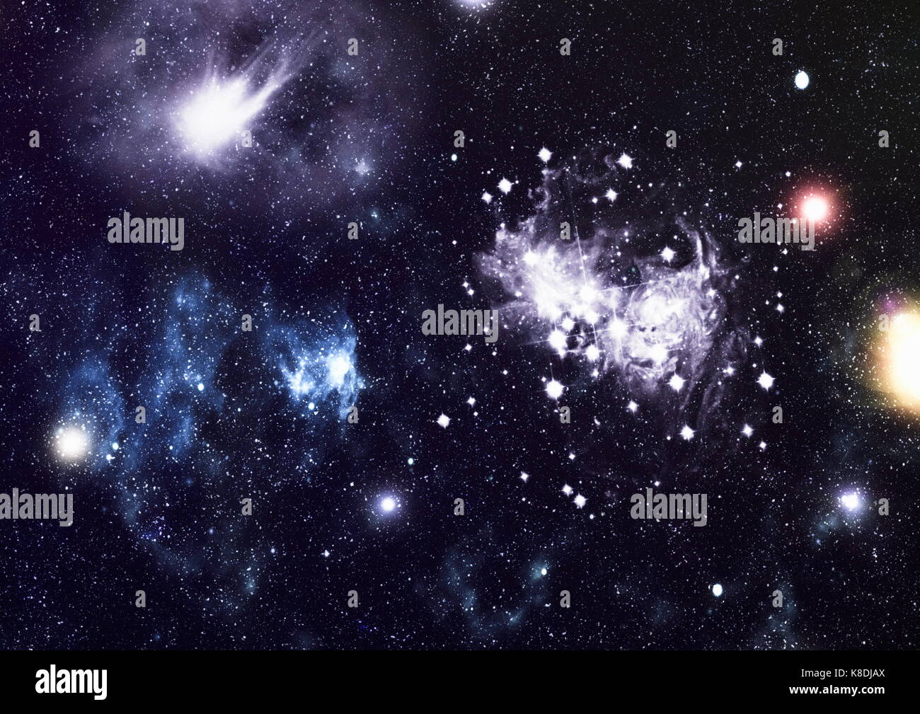 Deep space. High definition star field background . Starry outer space ...