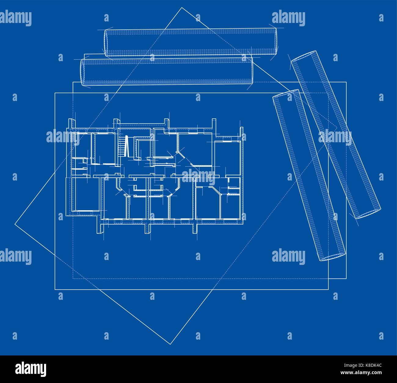 Drawings with floor model. Vector Stock Vector Image & Art - Alamy