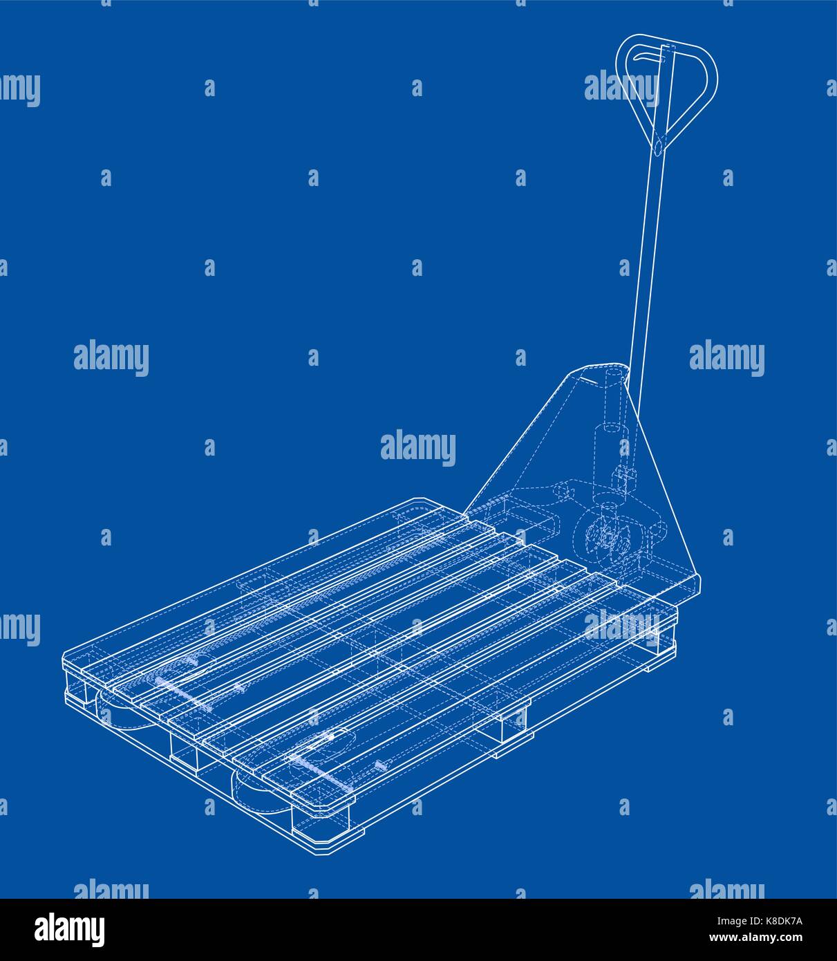 Hand pallet truck. Vector Stock Vector Image & Art - Alamy