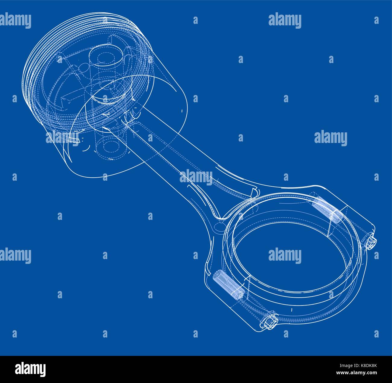 Sketch of piston. Vector Stock Vector Image & Art - Alamy