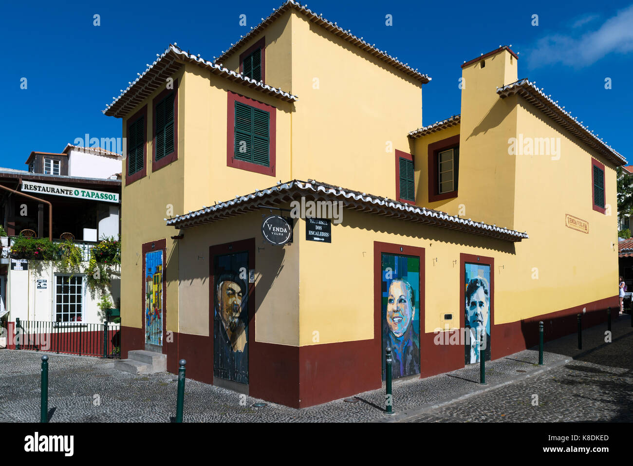 FUNCHAL, MADEIRA, PORTUGAL - SEPTEMBER 7 2017: The historical centre of ...