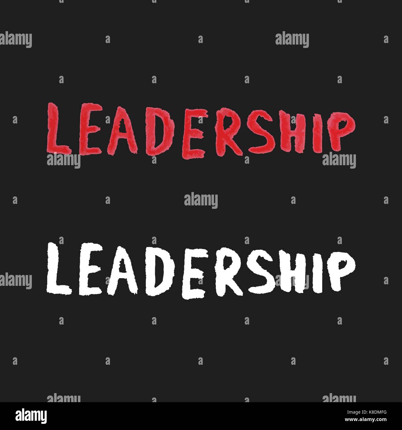 watercolor leadership text on black background Stock Vector Image & Art ...