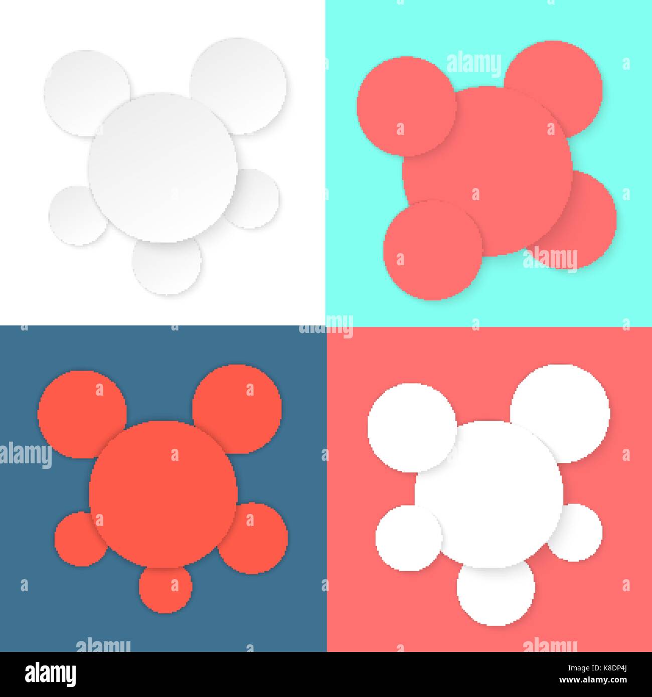 colored different circles template Stock Vector Image & Art - Alamy