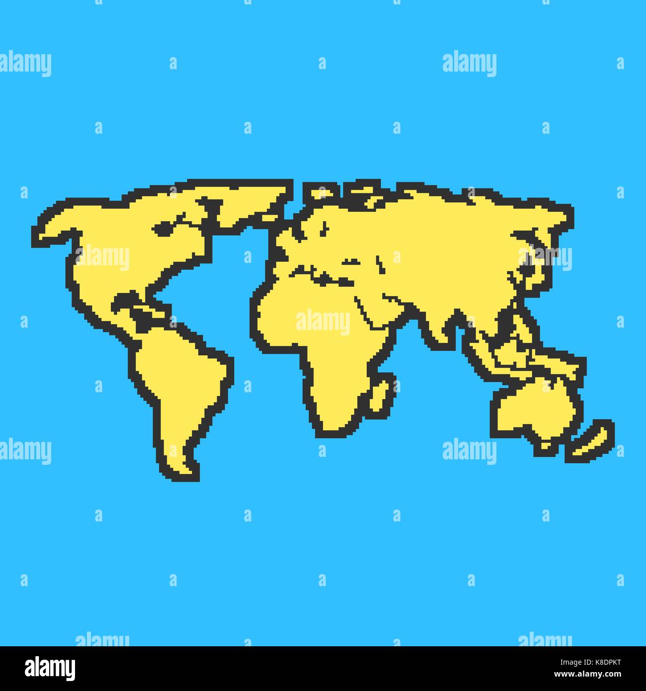 World yellow map design Stock Vector Images - Alamy