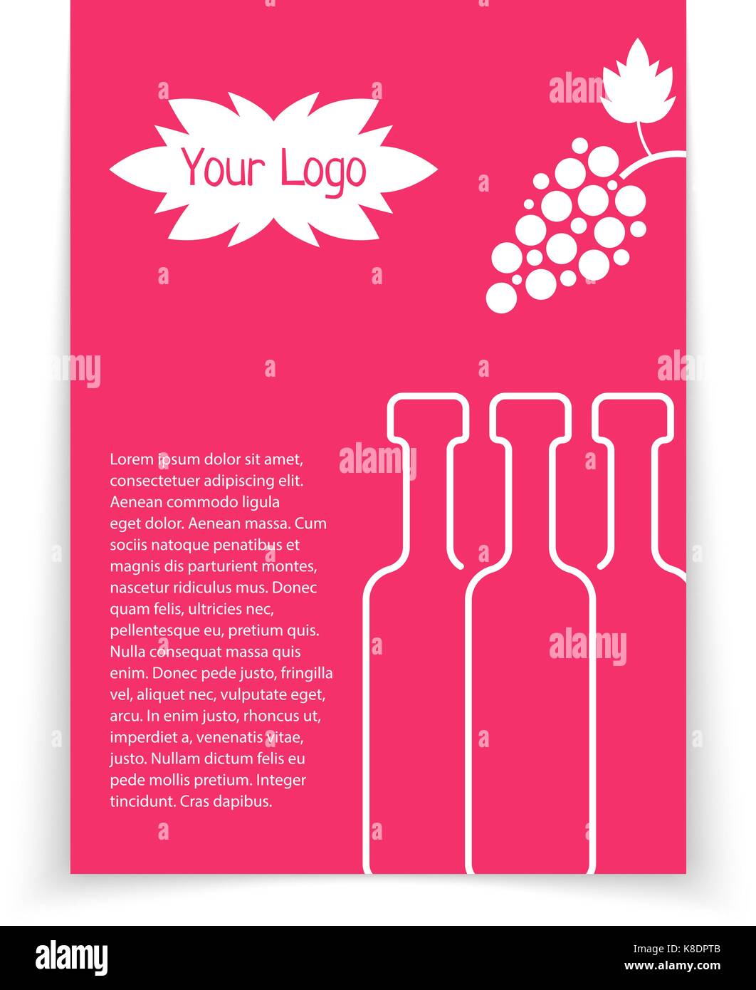 colored brochure for wine shop Stock Vector Image & Art - Alamy