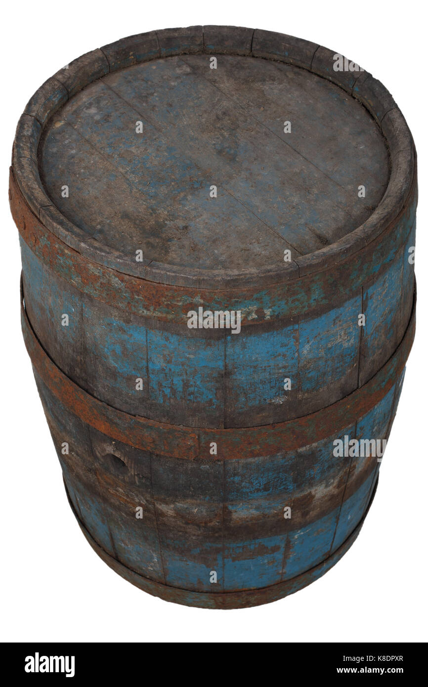 old rusty wooden barrel Stock Photo - Alamy