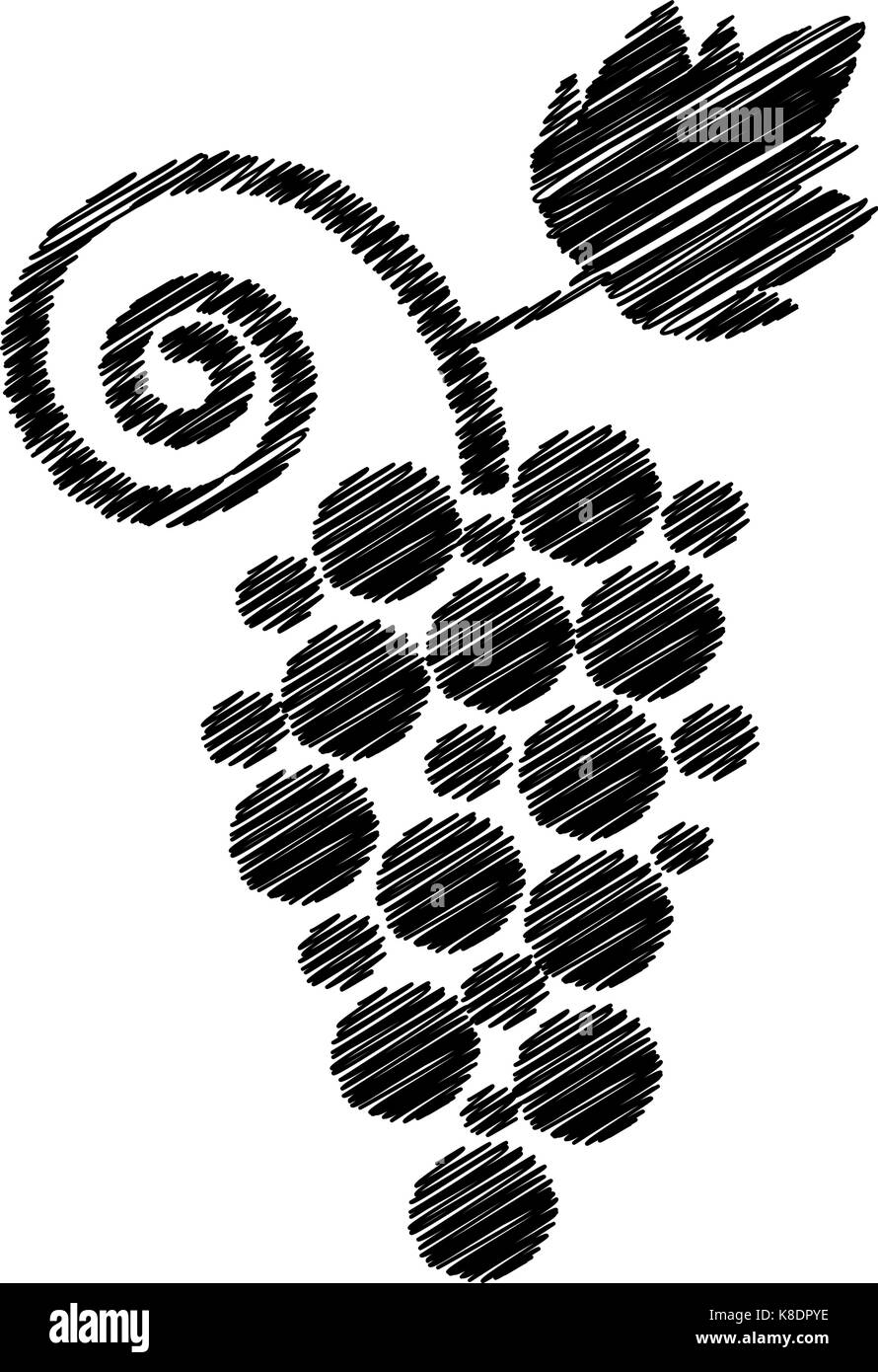 abstract black grape scribble sign Stock Vector Image & Art - Alamy