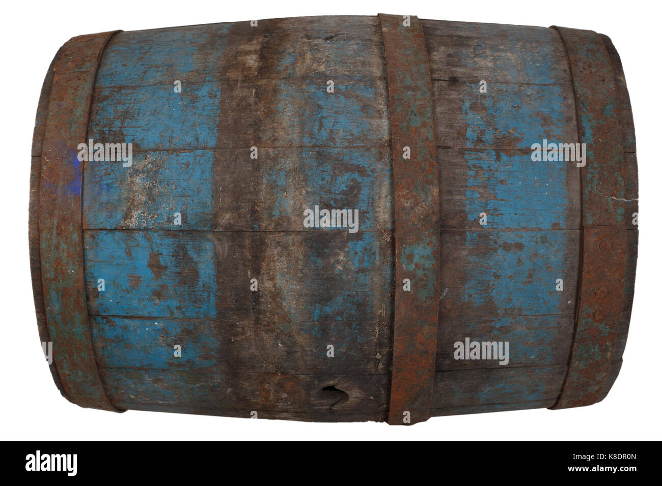 old rusty wooden barrel Stock Photo - Alamy