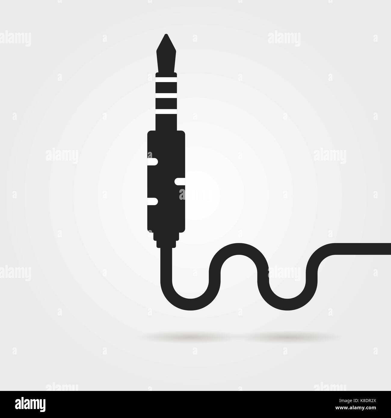 Headphone jack audio plug Stock Vector Images - Alamy