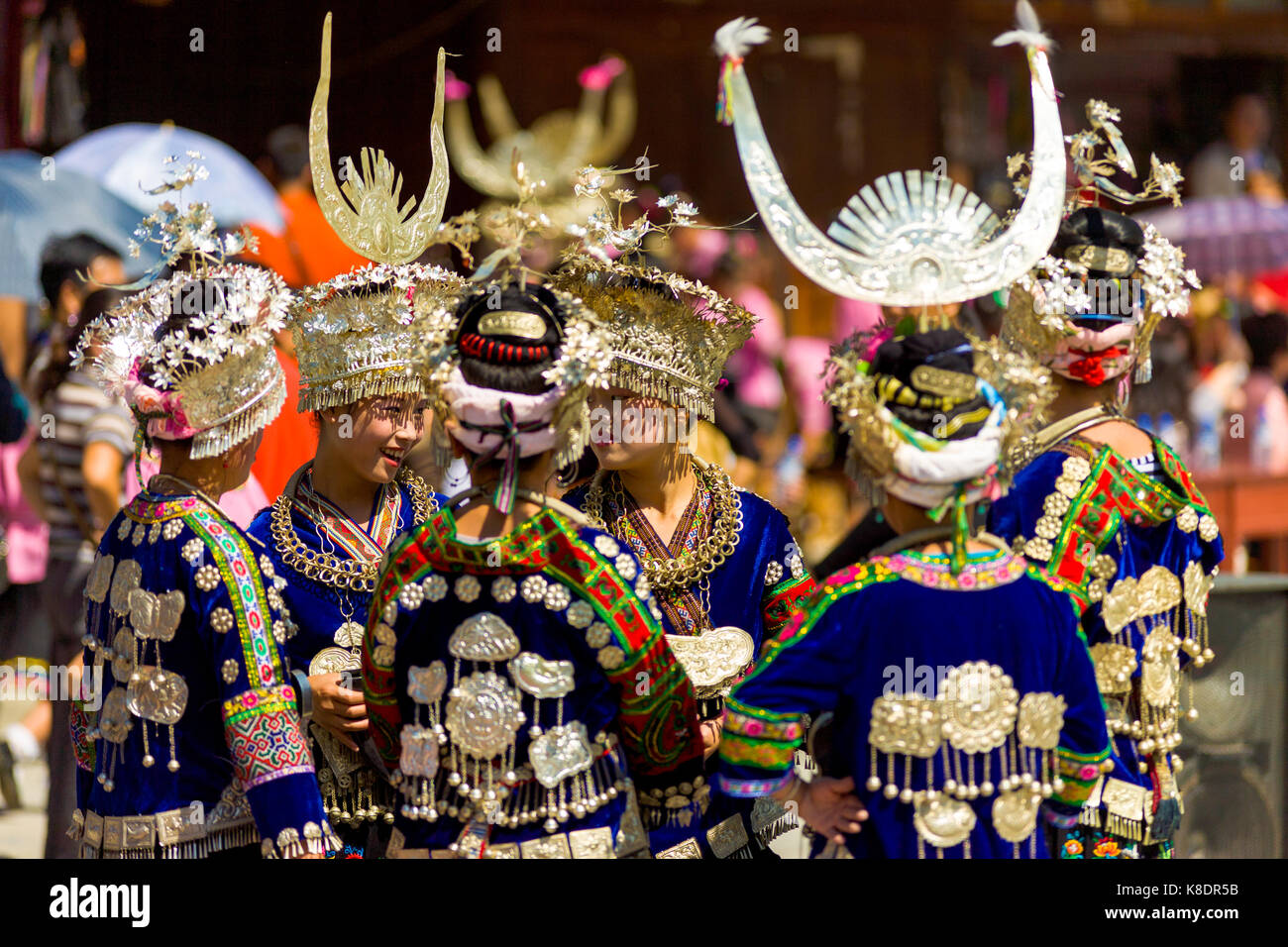 Women in traditional costume miao people hi-res stock photography and ...