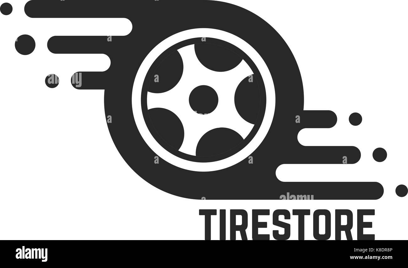 tire store with abstract tyre Stock Vector Image & Art - Alamy