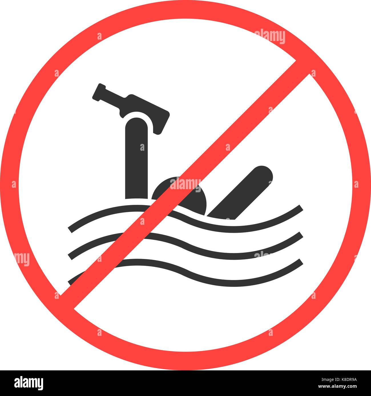 Lake swimming danger Stock Vector Images - Alamy
