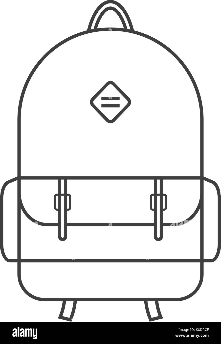Cartoon rucksack Black and White Stock Photos & Images - Alamy
