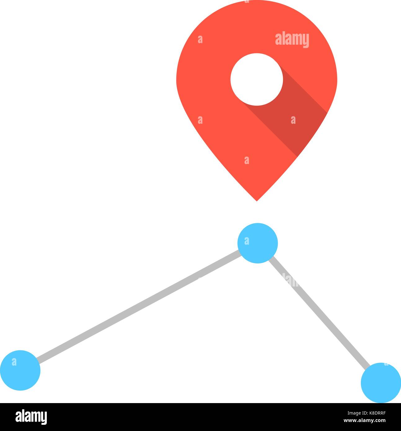 Road sign distance indicator Stock Vector Images - Alamy