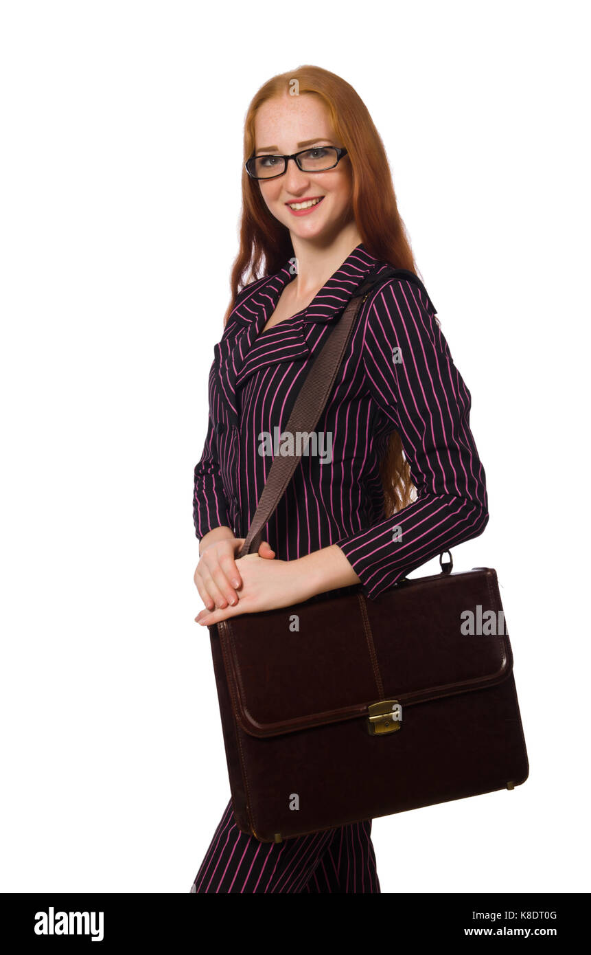 Woman businesswoman concept isolated white background Stock Photo - Alamy