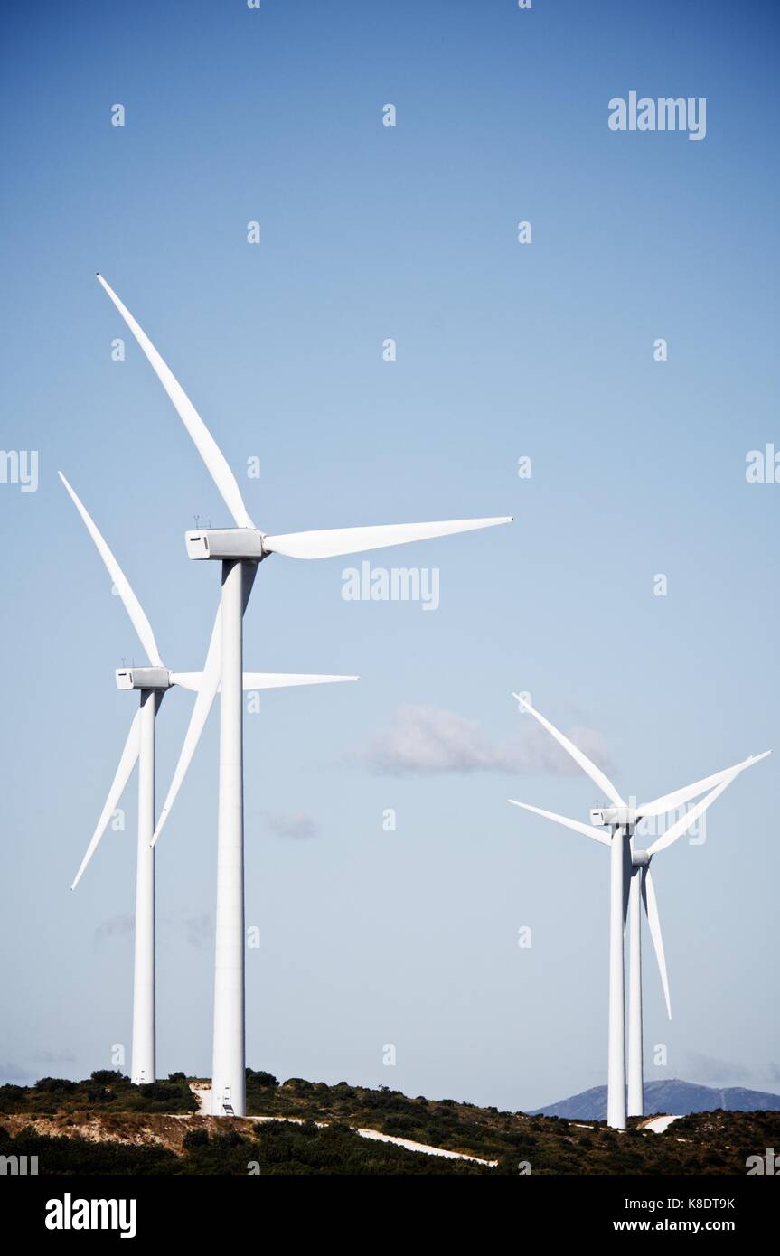 Windmill group aligned windmills hi-res stock photography and images ...