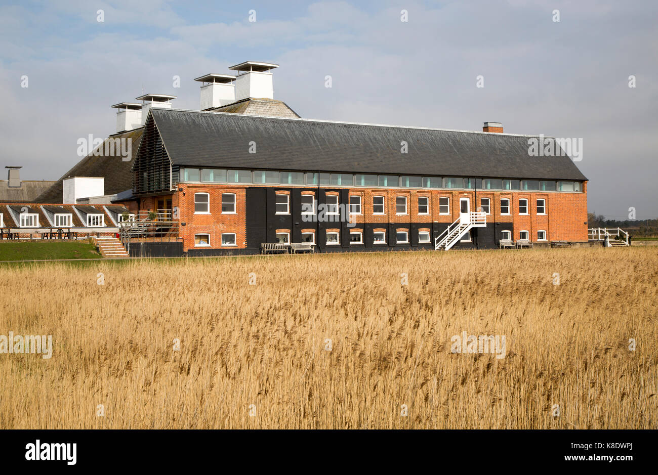 Concert Hall at Snape Maltings in converted industrial building ...