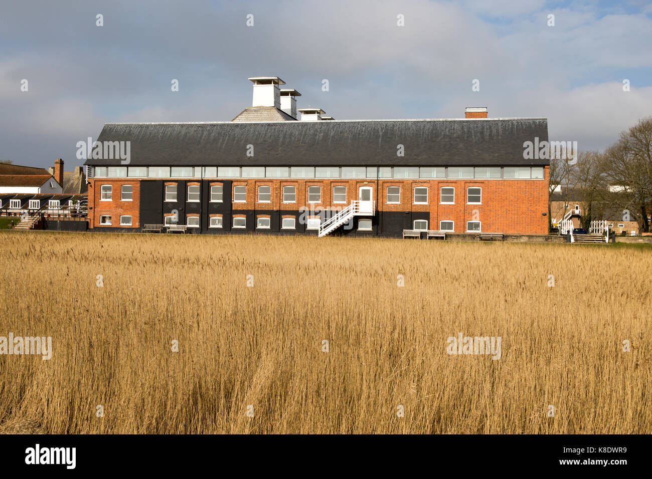 Concert Hall at Snape Maltings in converted industrial building ...