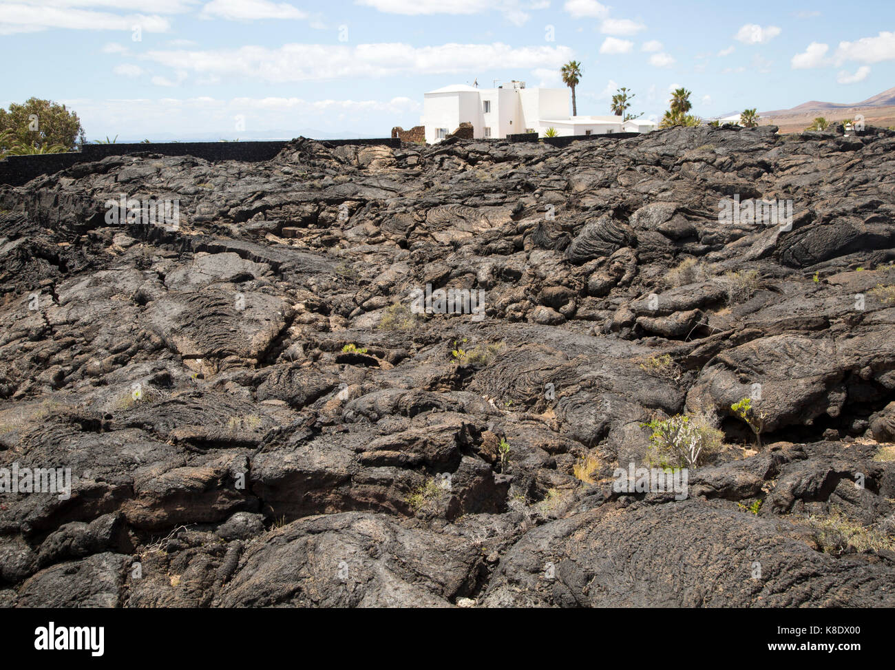 Solidified pahoehoe ropey lava field hi-res stock photography and ...