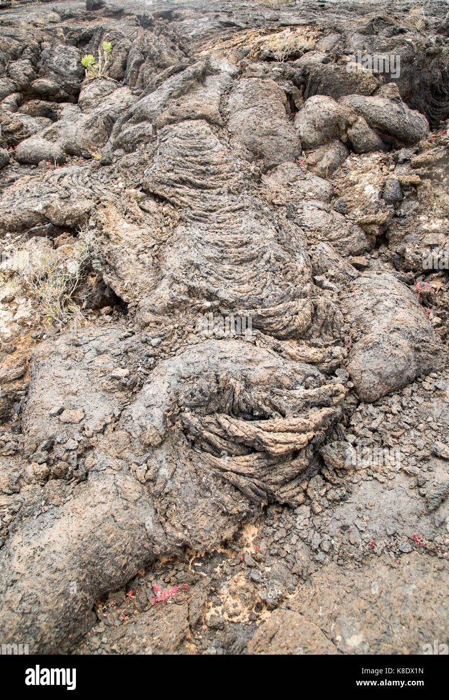 Solidified pahoehoe ropey lava field hi-res stock photography and ...