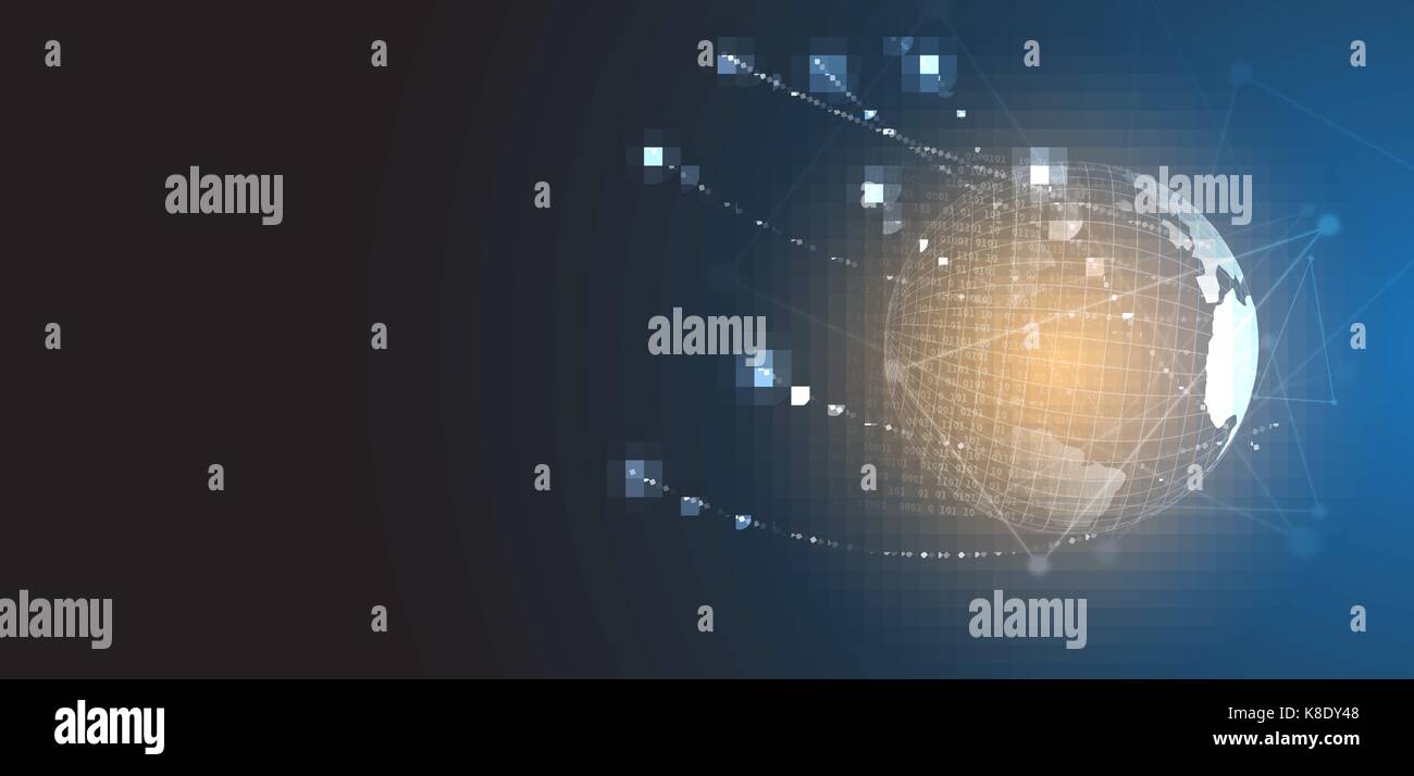 Digital computer wallpaper Stock Vector Images - Alamy