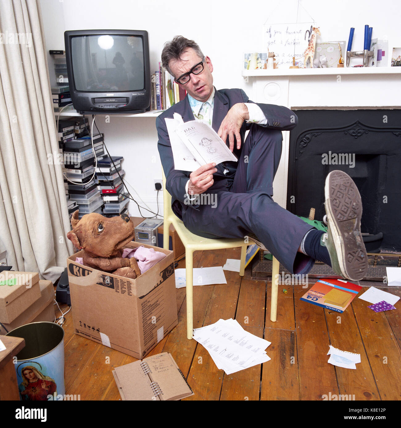 John Hegley , English performance poet, author, comedian, musician and ...