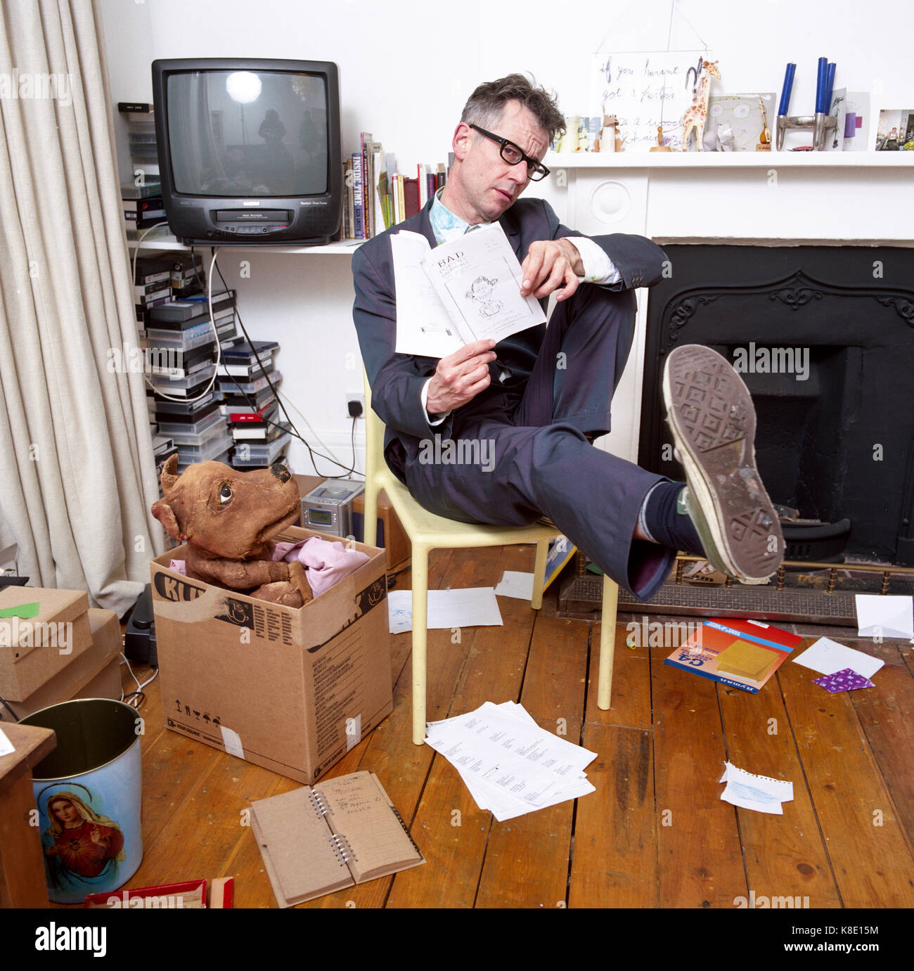 John Hegley , English performance poet, author, comedian, musician and ...