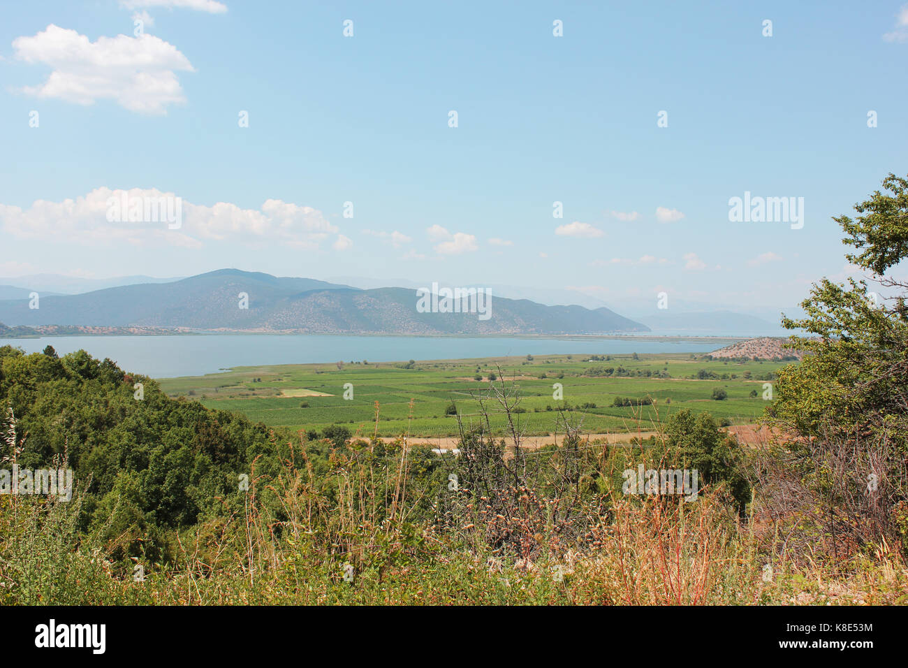 Magnificent view at Prespes Lake Florina Greece Stock Photo - Alamy