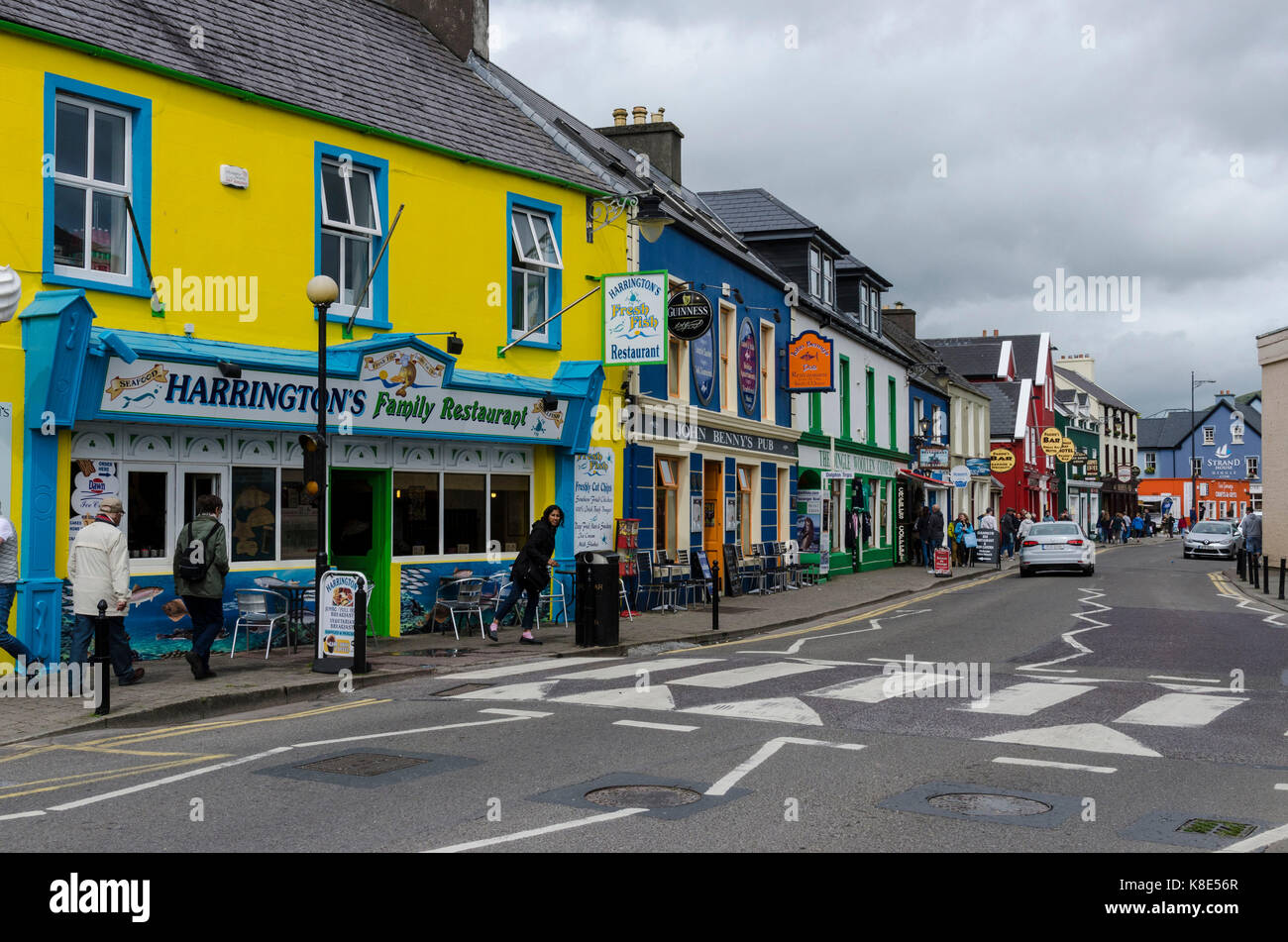 Ireland, beach Street in Dingle, Irland, Strand Street in Dingle Stock ...