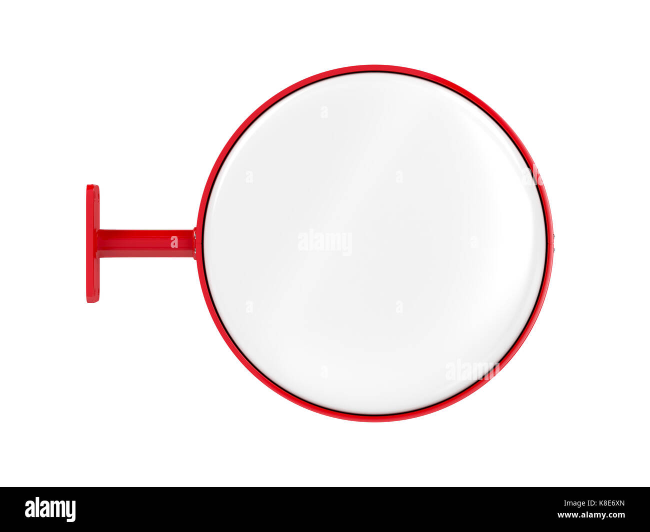 Round signboard isolated on white Stock Photo - Alamy