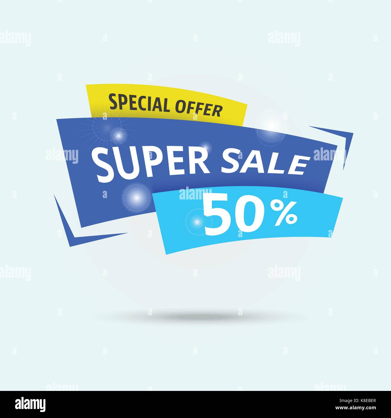 Abstract big sale 50 percent off template - modern vector illustration ...