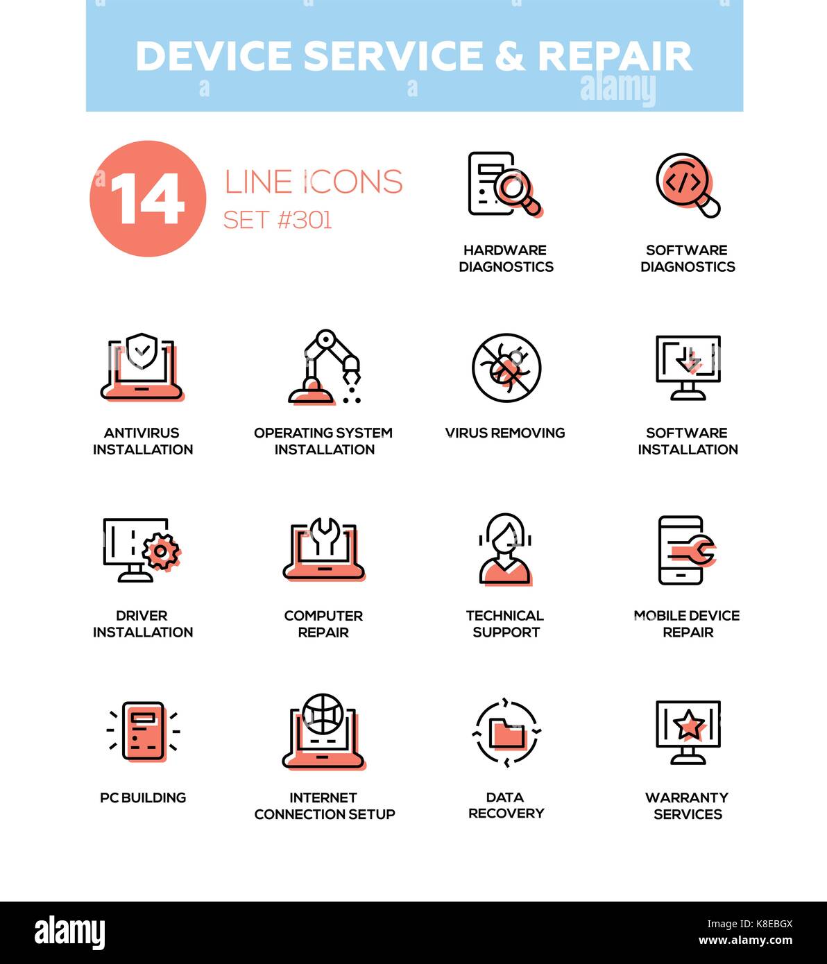 Line installation Stock Vector Images - Alamy