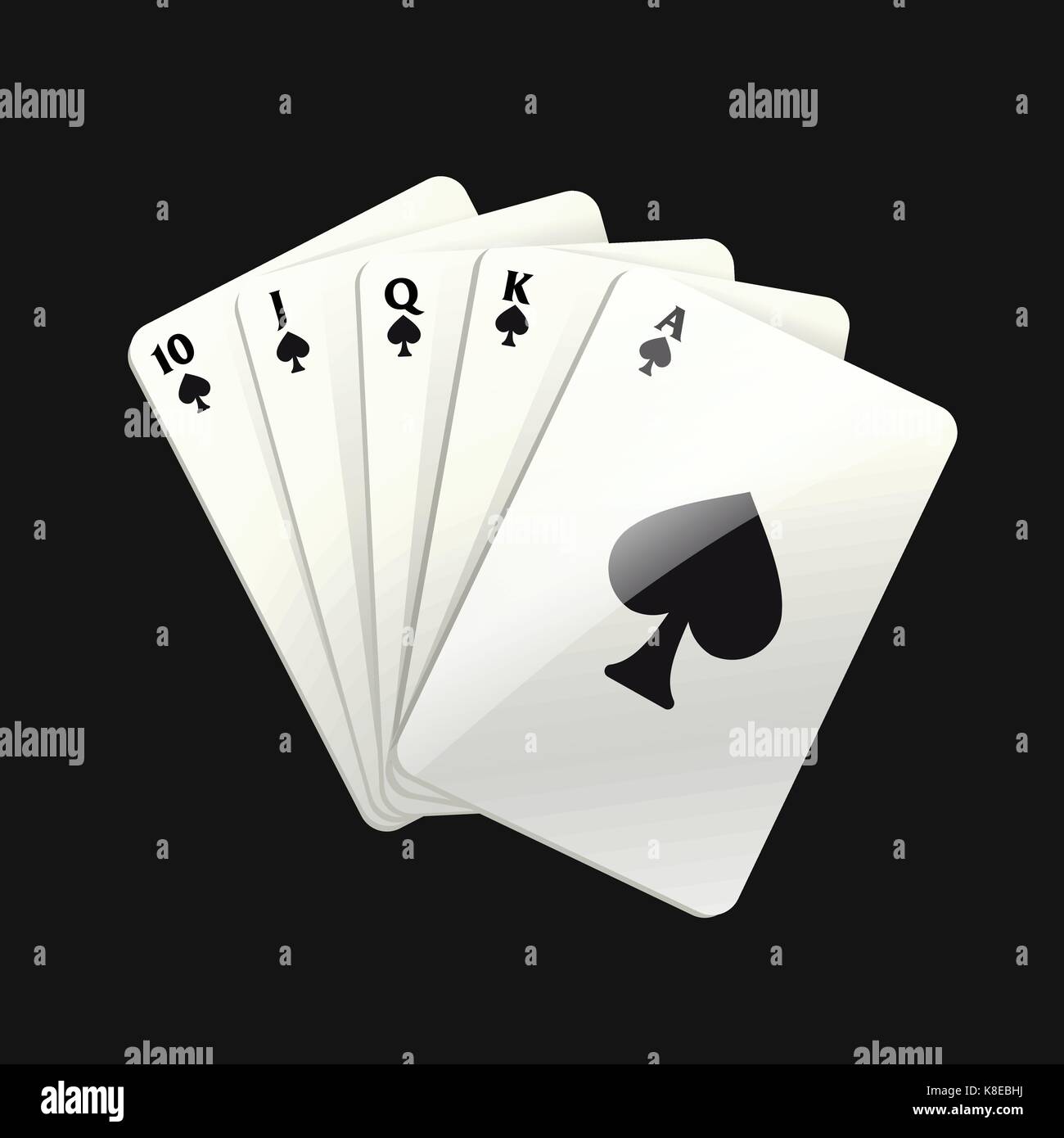 Game black cards - modern vector realistic isolated clip art ...