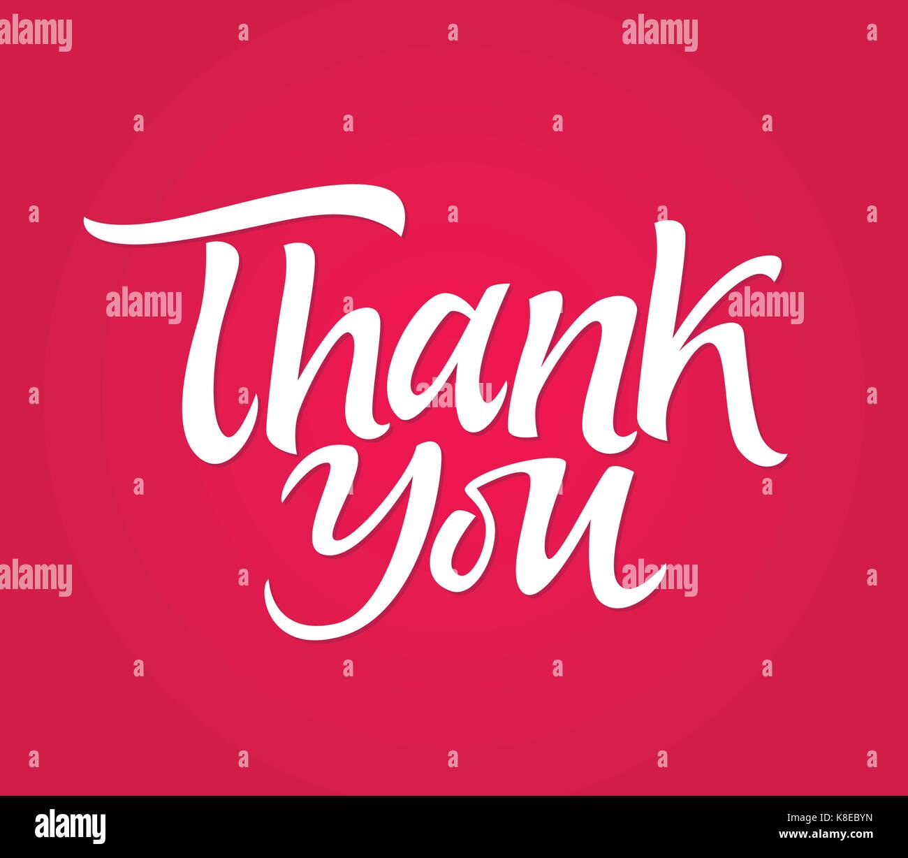Thank you - vector hand drawn brush pen lettering design message image ...