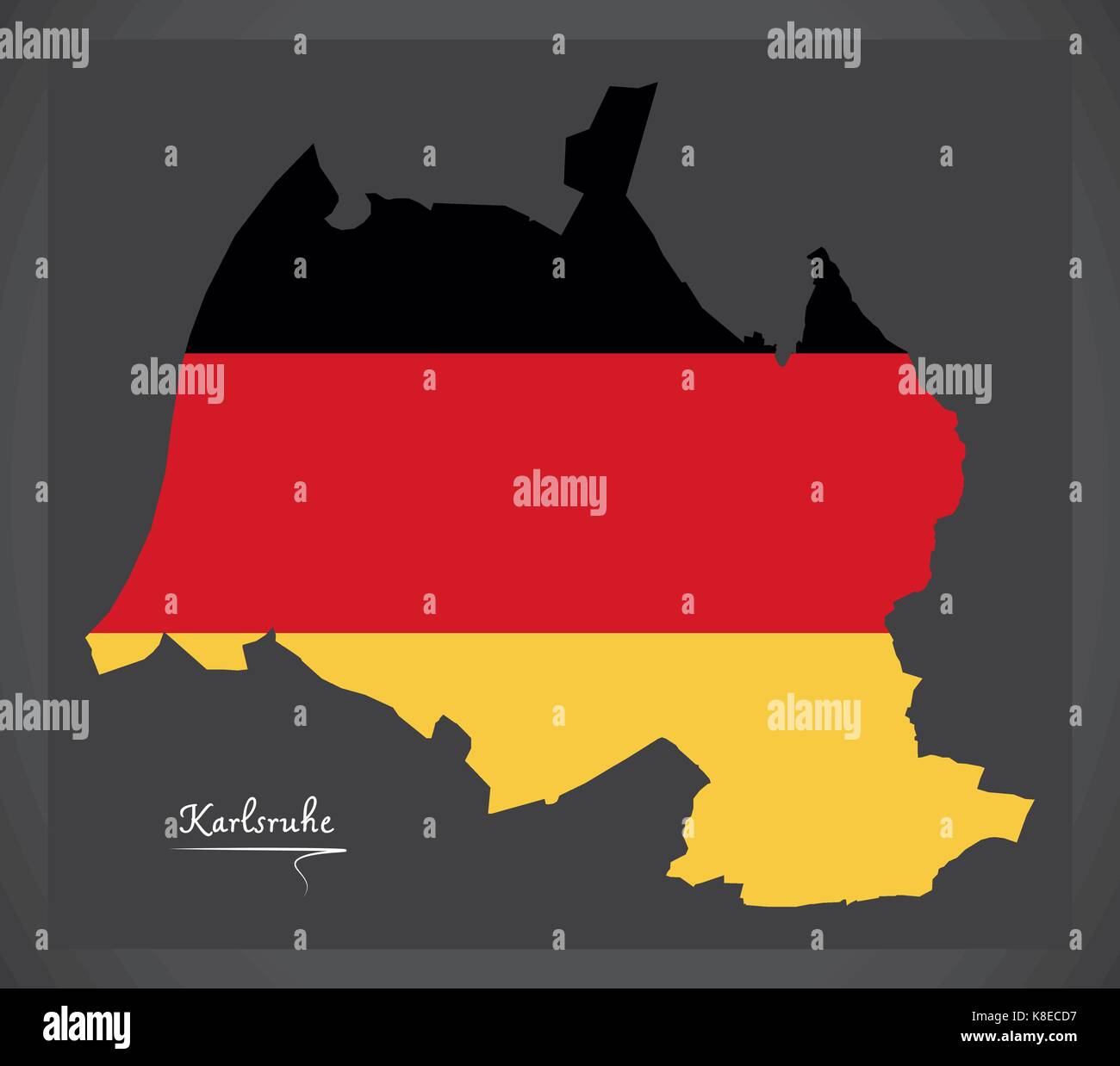 Karlsruhe map Stock Vector Images - Alamy