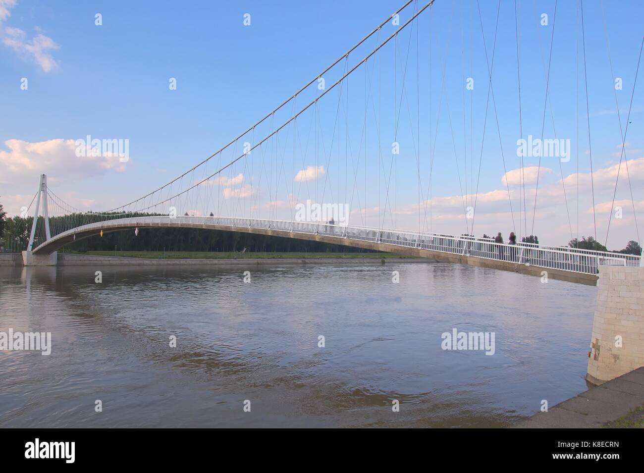 White bridge in Osijek Stock Photo - Alamy