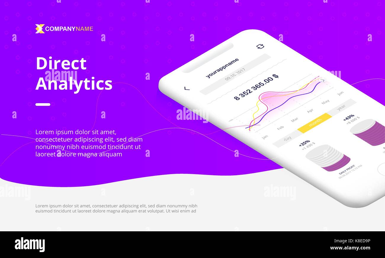 Digital web banner for mobile app Stock Vector Image & Art - Alamy